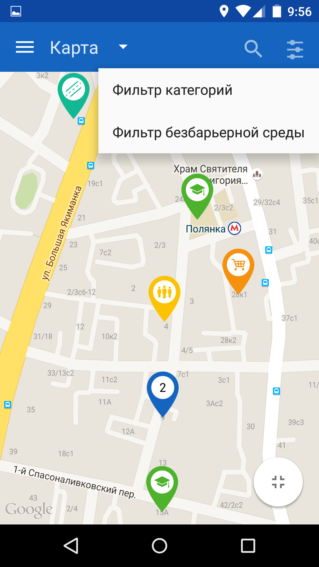 Case Study Accessibility Map