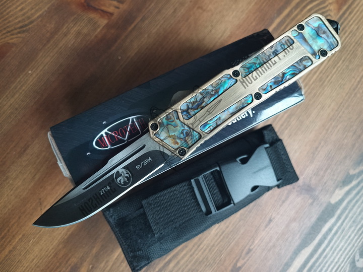 нож Microtech Scarab Dagger Plain A312-2 Drop Point - Microtech