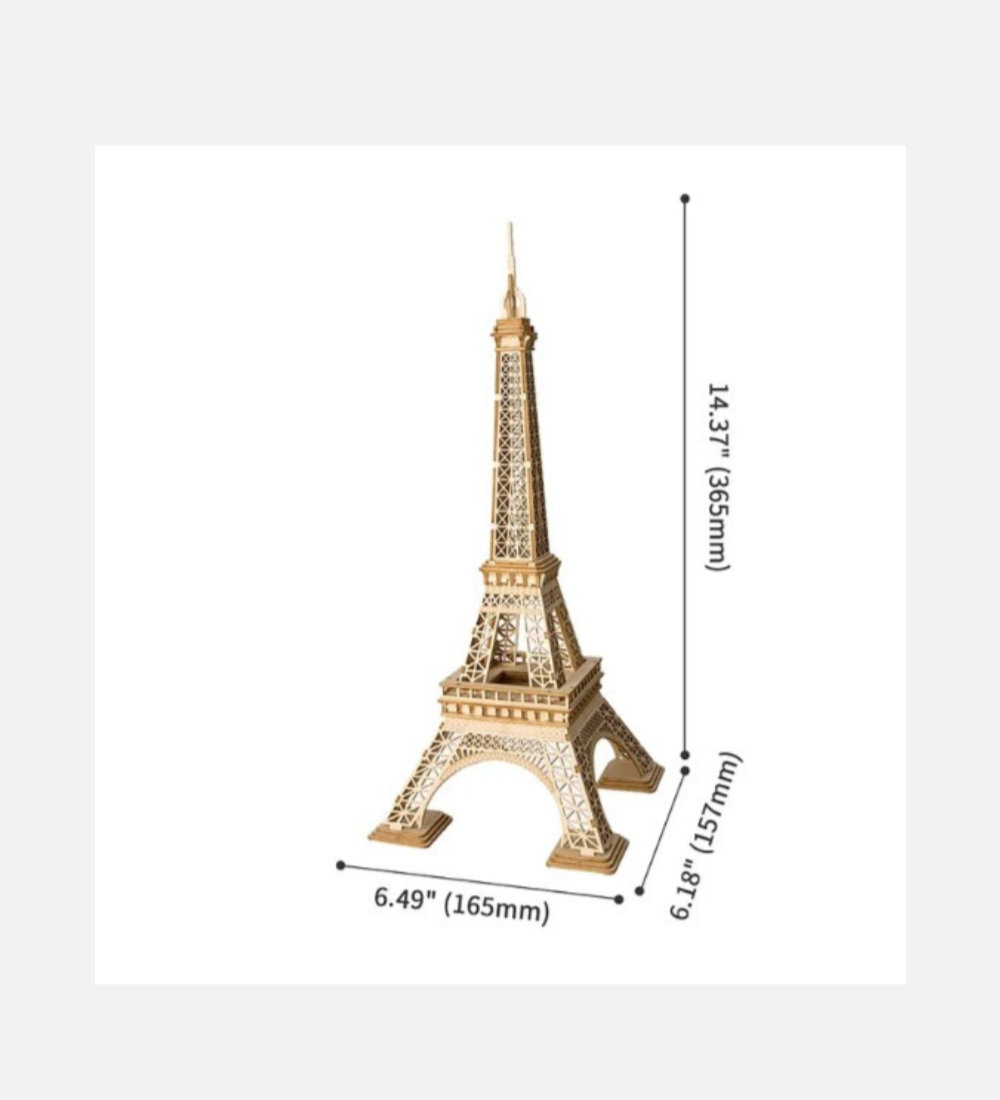 Деревянный конструктор "Эйфелева башня" RA007 от ТМ "Цветной"