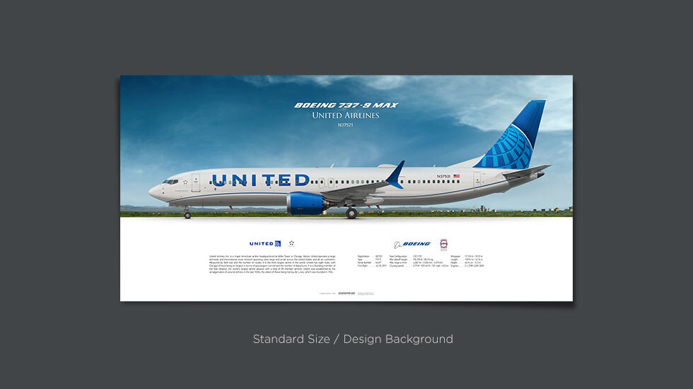 United Airlines Boeing 737 MAX 9 N37521 | Aviaposter