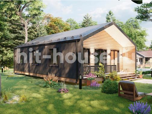 Купить дом по проекту High Tech Barn 108 в стиле хай тек в Москве