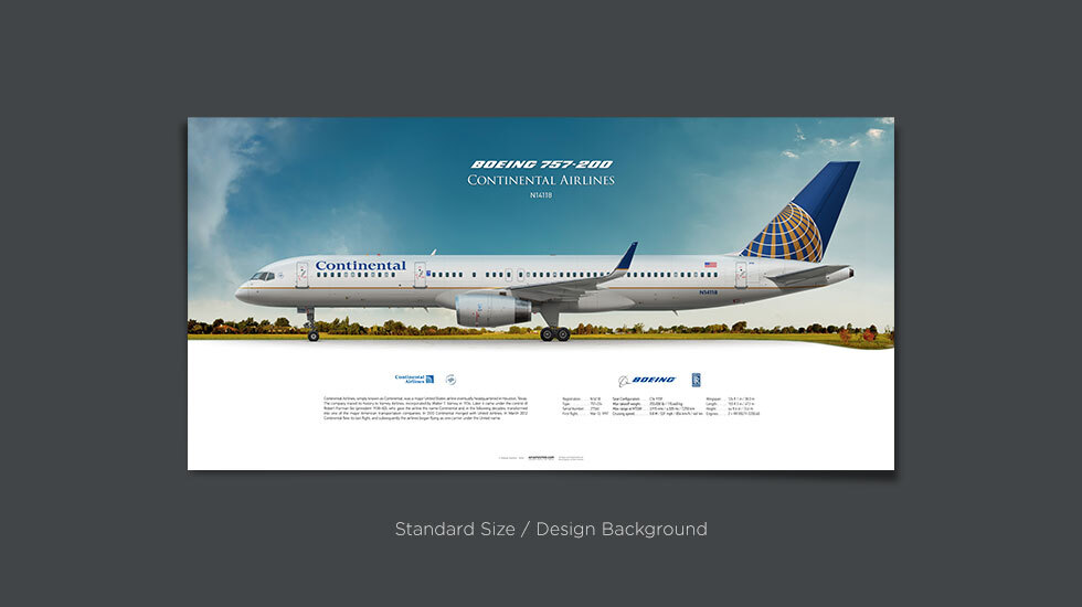 Continental Boeing 757-200 N14118 | Aviaposter
