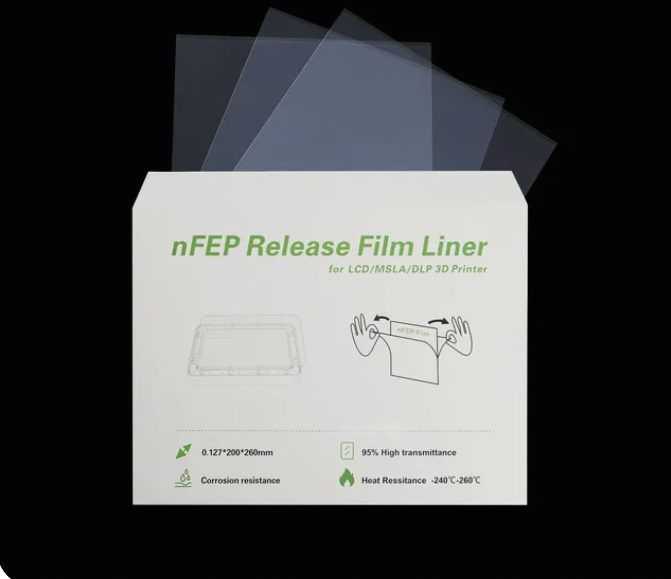 NFEP пленка для 3D принтера Anycubic Mono X/M3 Plus/Mono 2X (3 штуки)