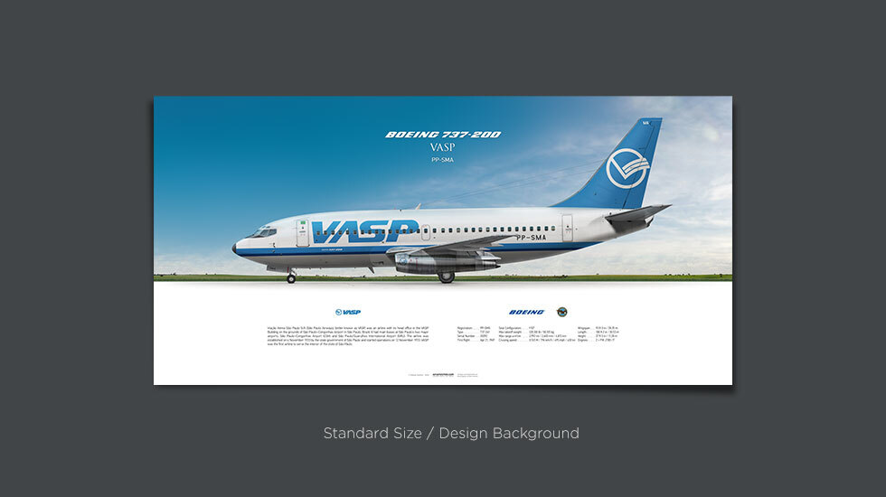 VASP Boeing 737-200 PP-SMA | Aviaposter