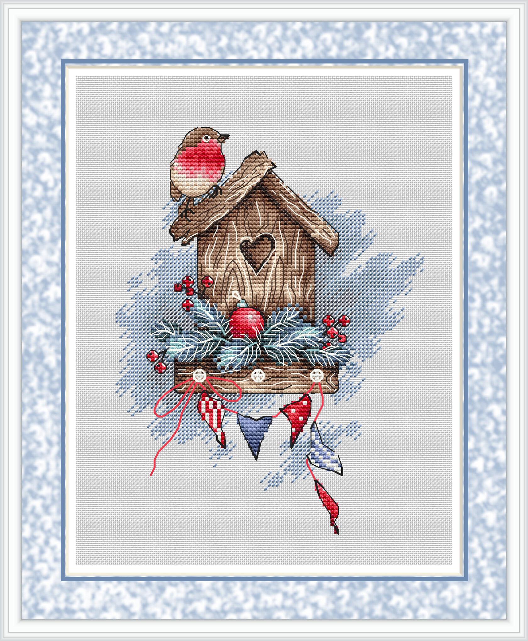 Robin Cross Stitch Pattern