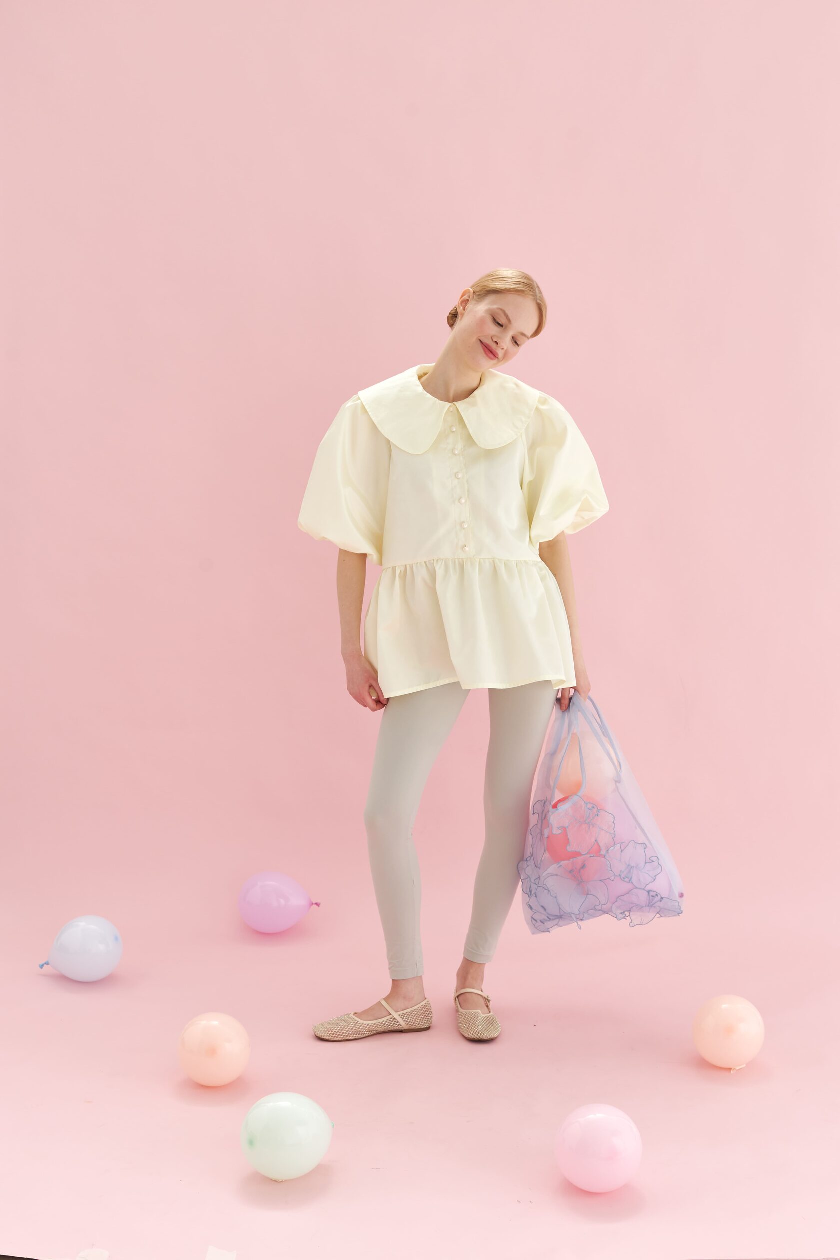 Сумка из органзы с шелковыми цветами ручной работы