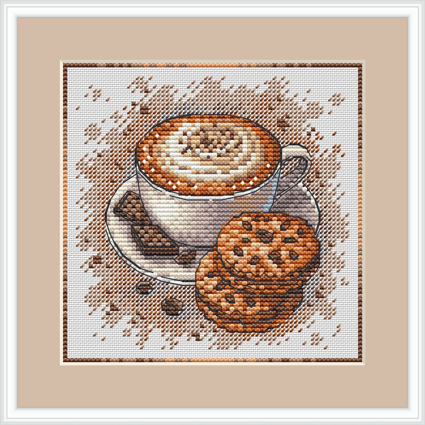 Coffee Break Cross Stitch Pattern