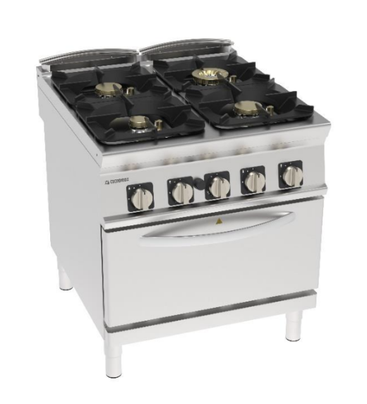 313274 | 4-BURNER HERMETIC GAS BOILING TOP SUPER WITH CAST IRON GRIDS ...