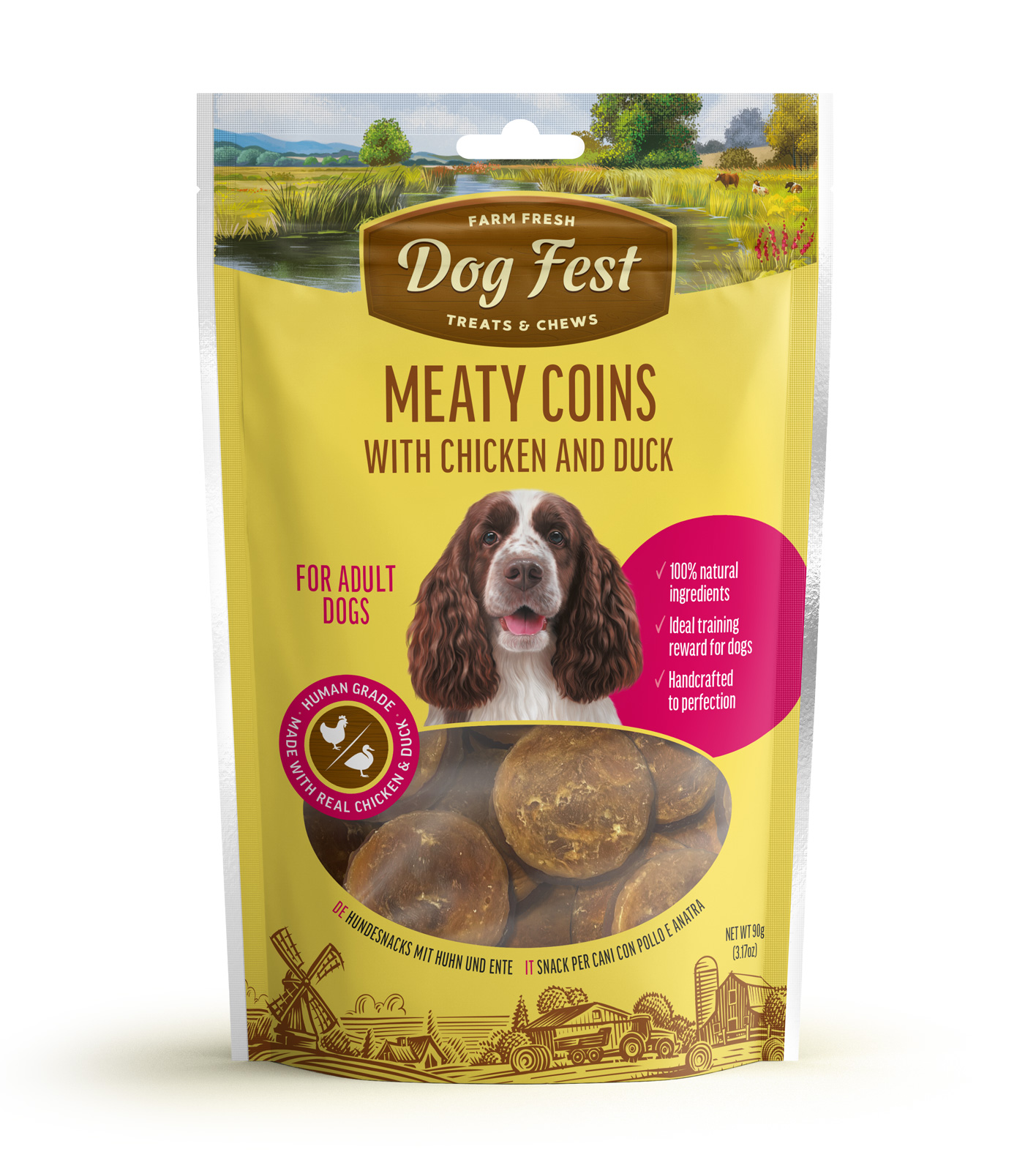 Meaty coins with chicken and duck for adult dogs / Dog Fest