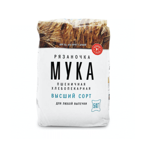 Мука пшеничная в/с Рязаночка 5 кг