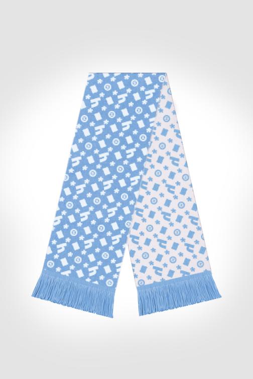 BLUE H SCARF