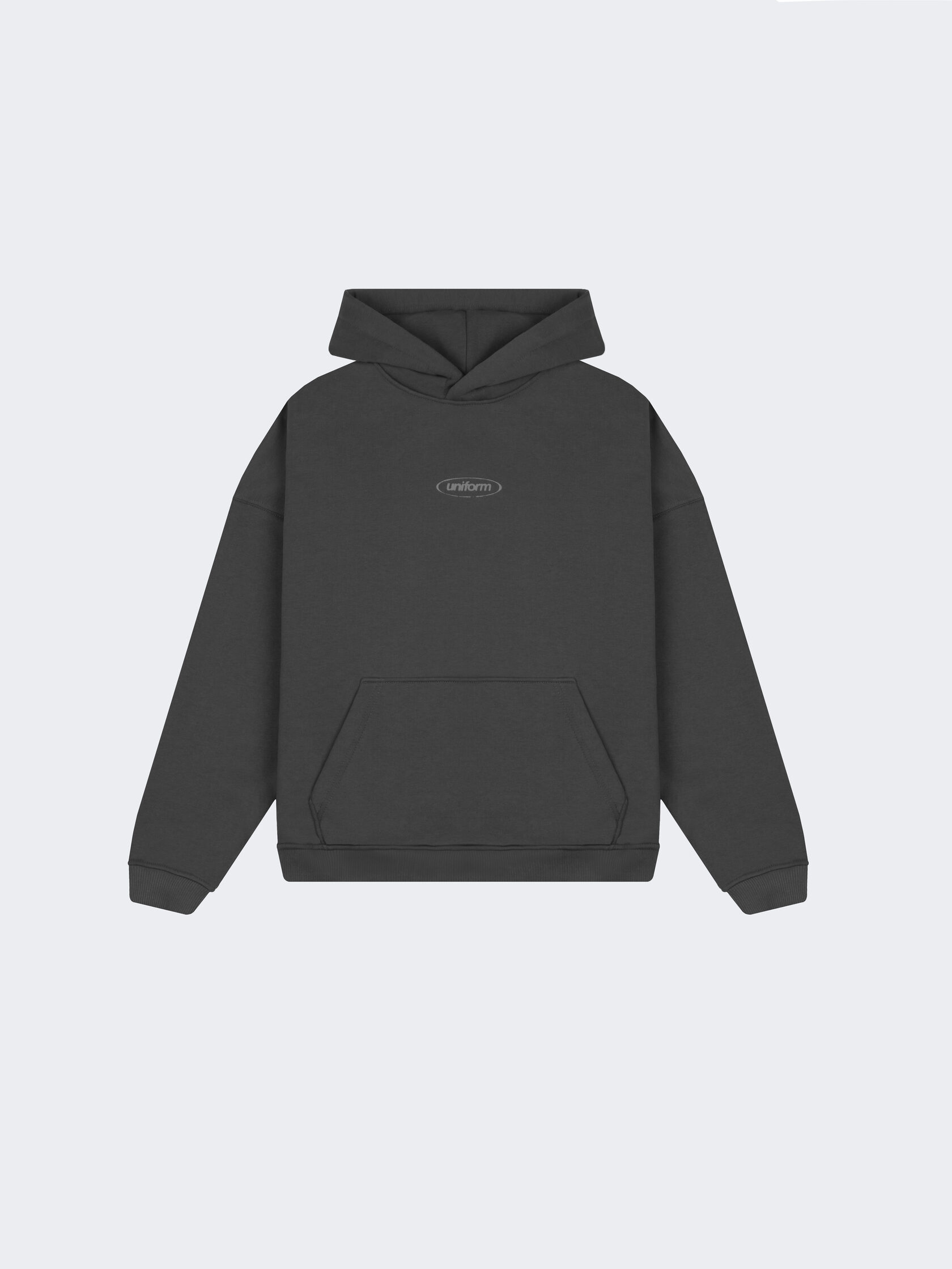 Худи UNIFORM Everyday Destructive logo графит - UNIFORM