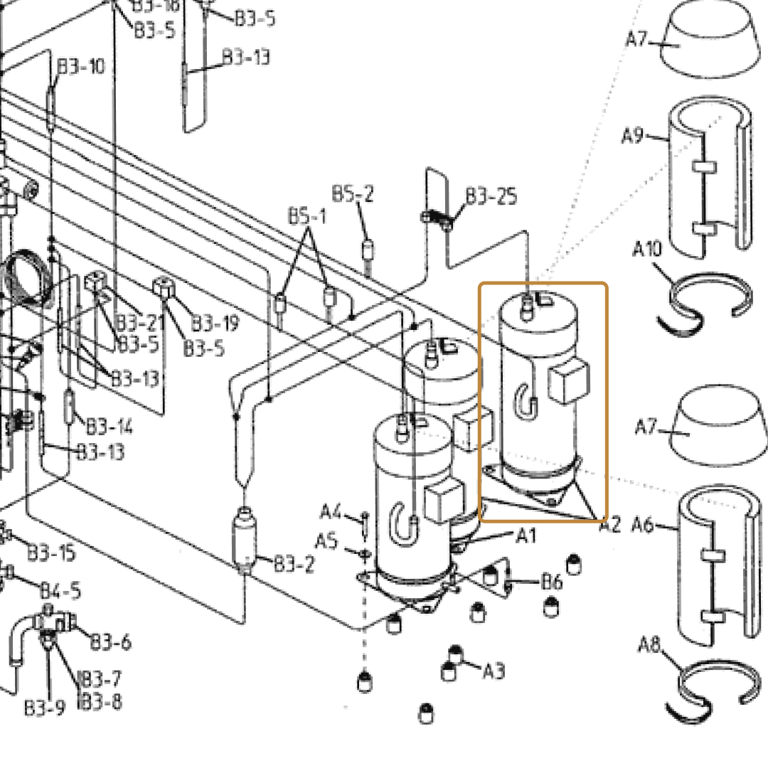 Компрессор DAIKIN JT300D-YE@N № 2003632 от официального поставщика ...