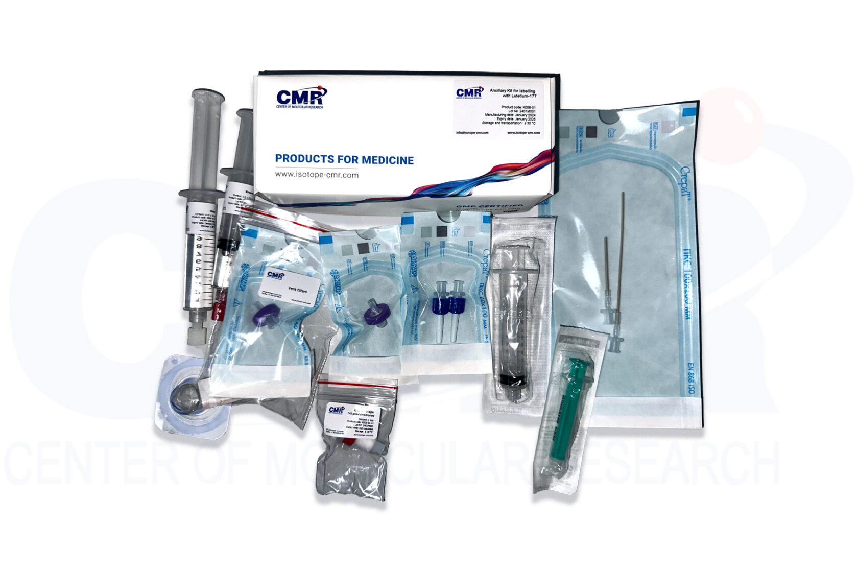 Lu-177 labelling kits for Fluidomica SE-PLV synthesizer