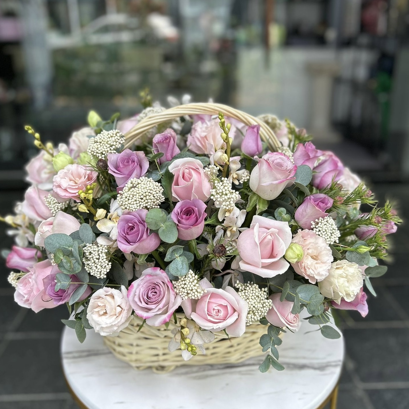 Audrey Flower Basket | Same-Day Delivery in Singapore