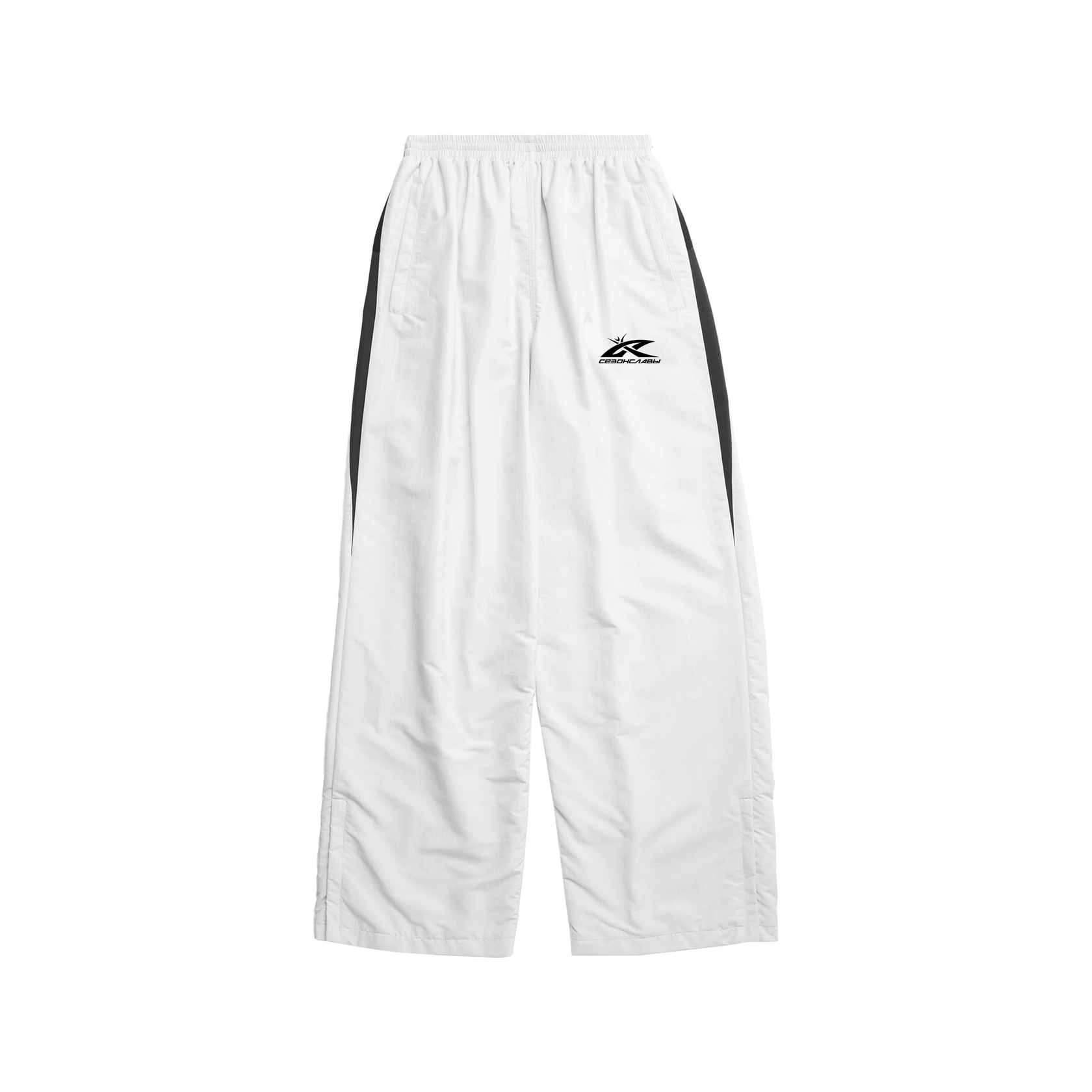 "RUSSIA" TRACK PANTS (WHITE)