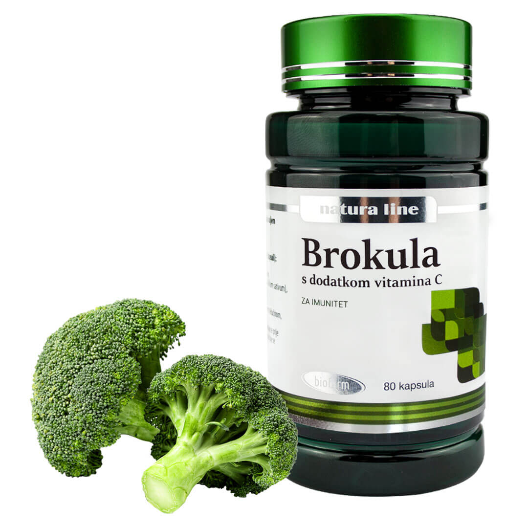 Brokula + vitamin C 80 kapsula - Natura Line