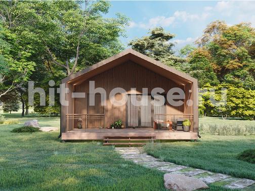 Купить дом по проекту High Tech Barn 81 в стиле хай тек в Москве