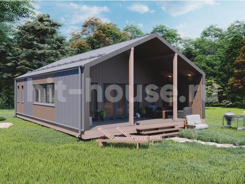 Купить дом в стиле барнхаус из СИП панелей High Tech Barn 99 – цена в ...