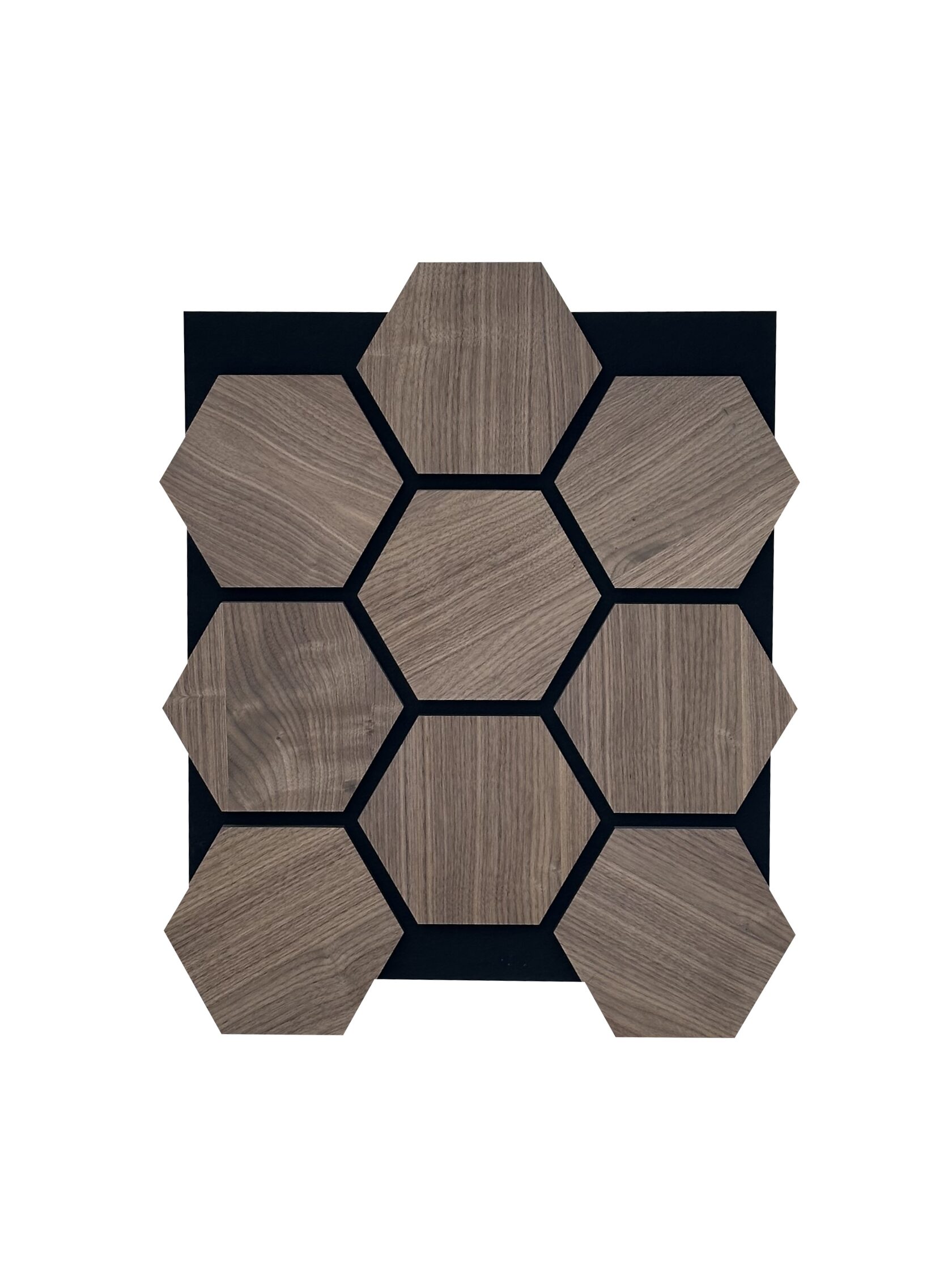 WALNUT- HEXAGON ACOUSTIC PANELS