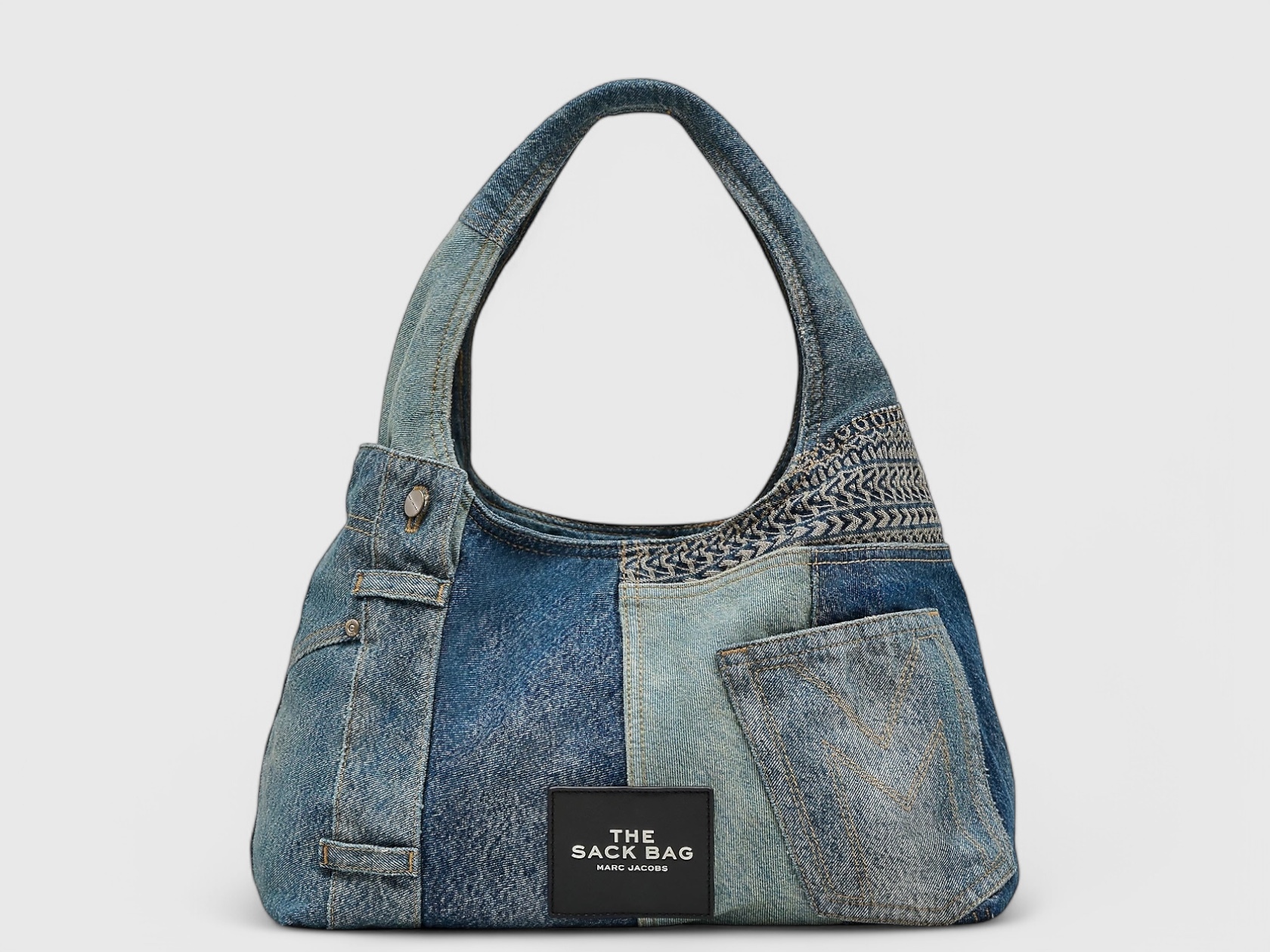 The Deconstructed Denim Sack Bag купить с гарантией. Оригинальные сумки ...