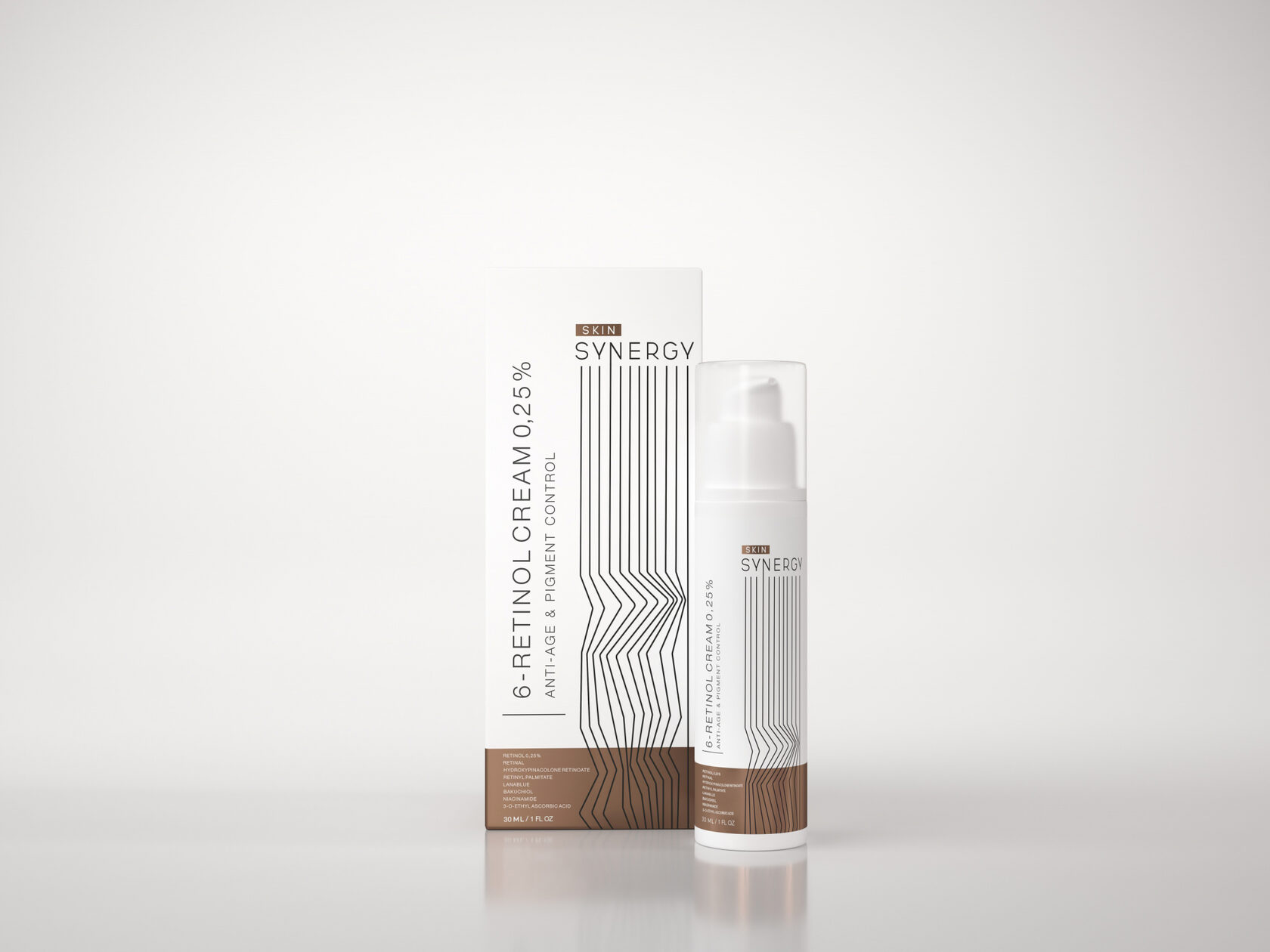 SKIN SYNERGY 6-RETINOL CREAM 0,25%, 30ml. - SKIN SYNERGY