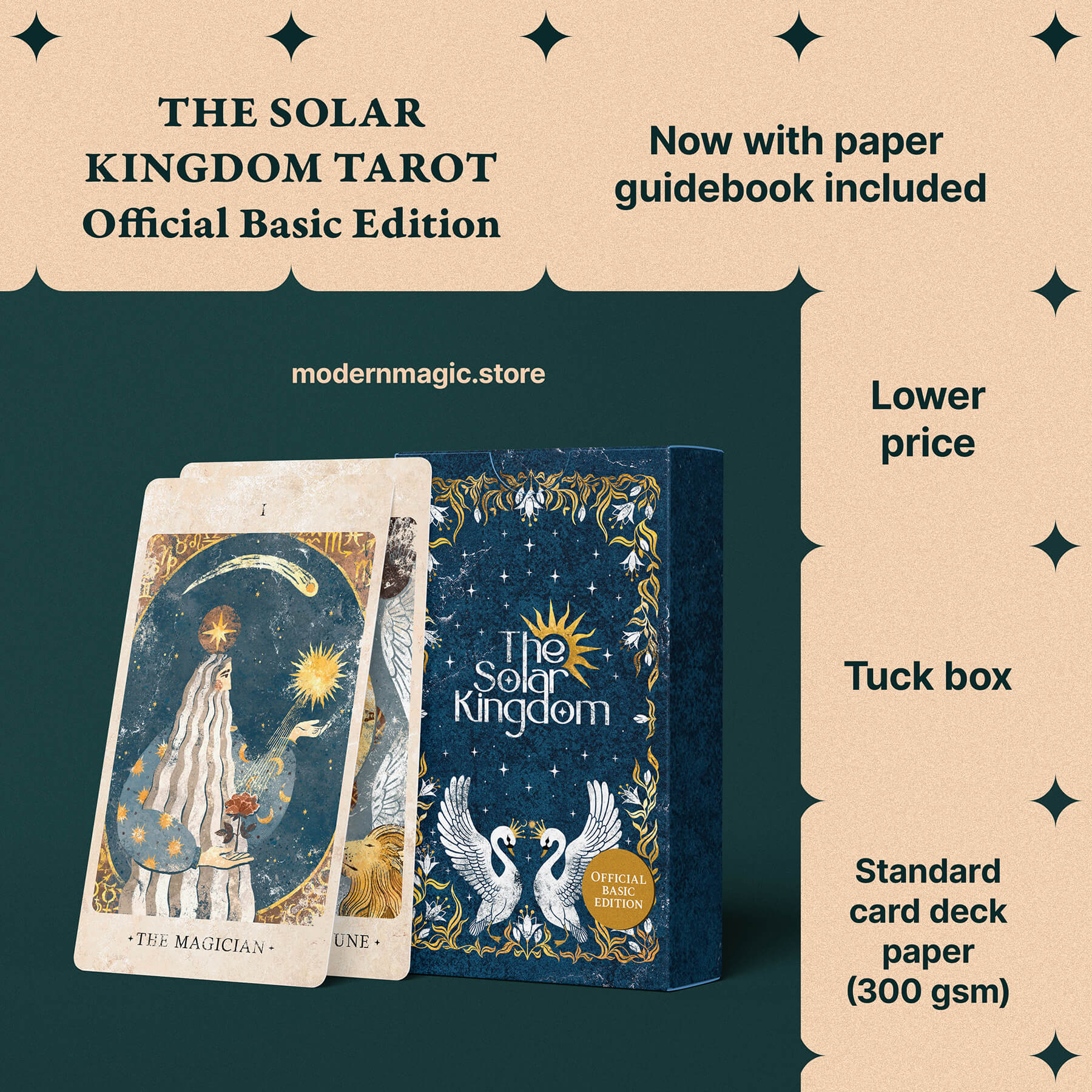 The Solar Kingdom Tarot. Official Basic Edition. Wholesale.