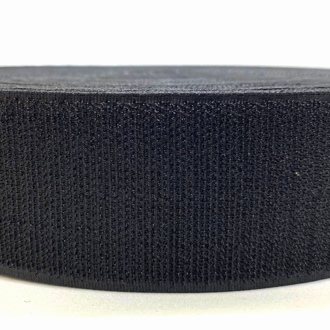Лента Velcro 50 мм (крючок) черный, боб 25м