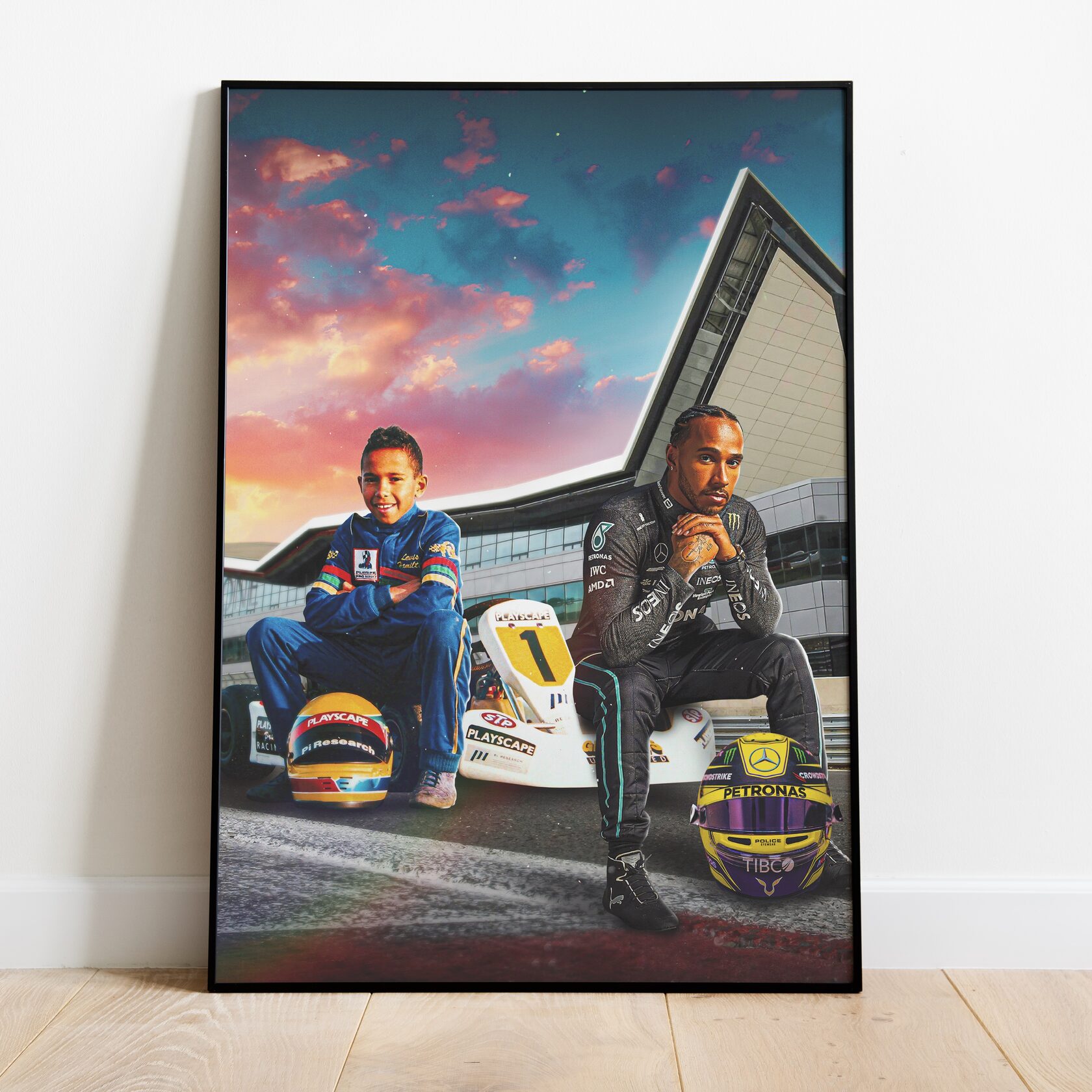 Постер “Lewis Hamilton Karting" - merchf1.ru