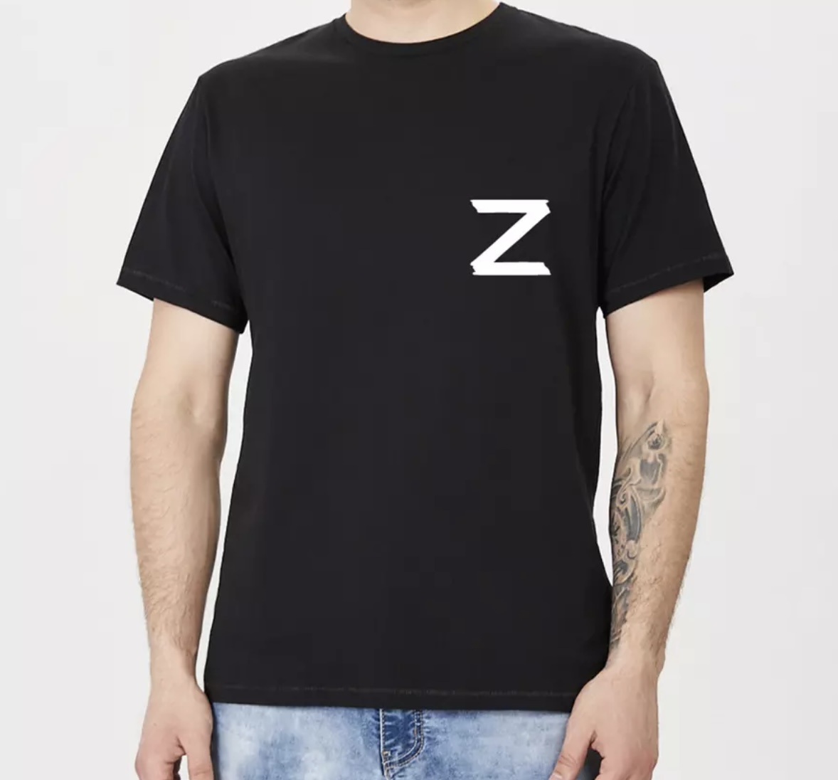 Fluorescent small Z letter T-Shirt