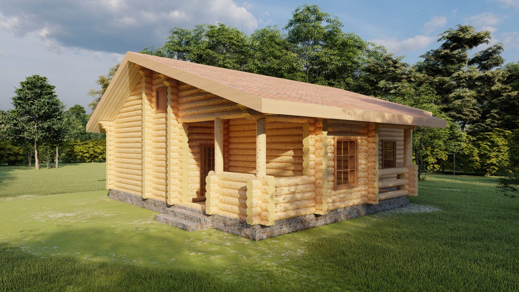 Проект дома из бревна - Русич