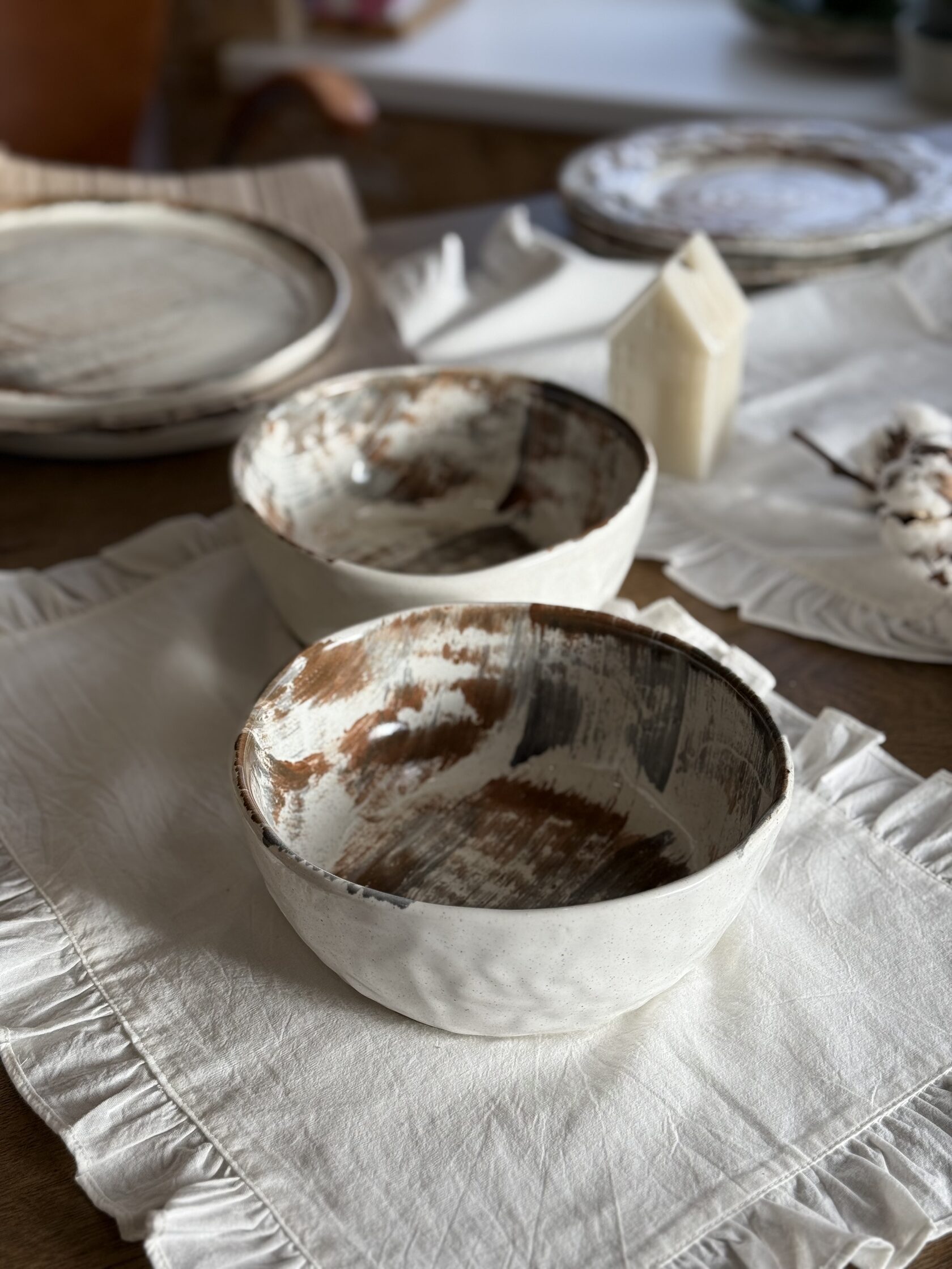 Боул 1100 мл Milk Stone