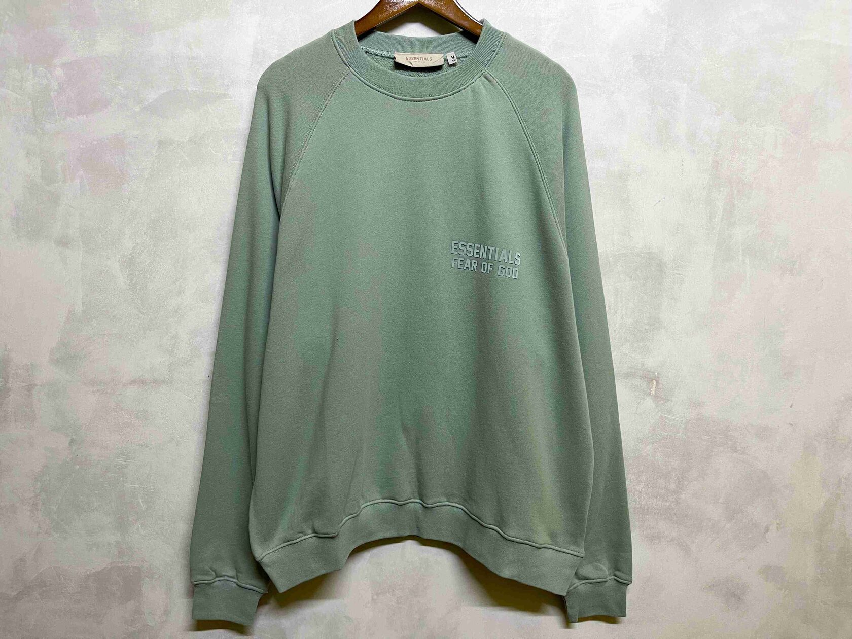 Sweatshirt Fear Of God ESSENTIALS FOG Logo Mint