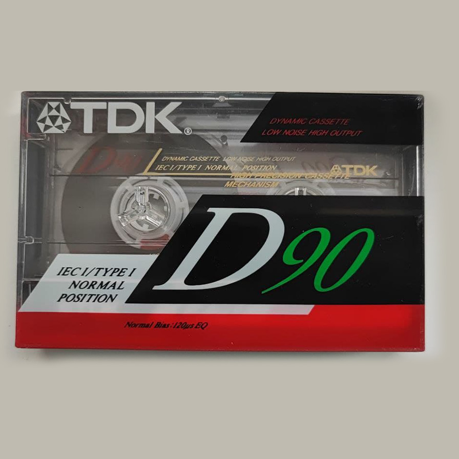 Новая винтажная аудиокассета TDK D-90
