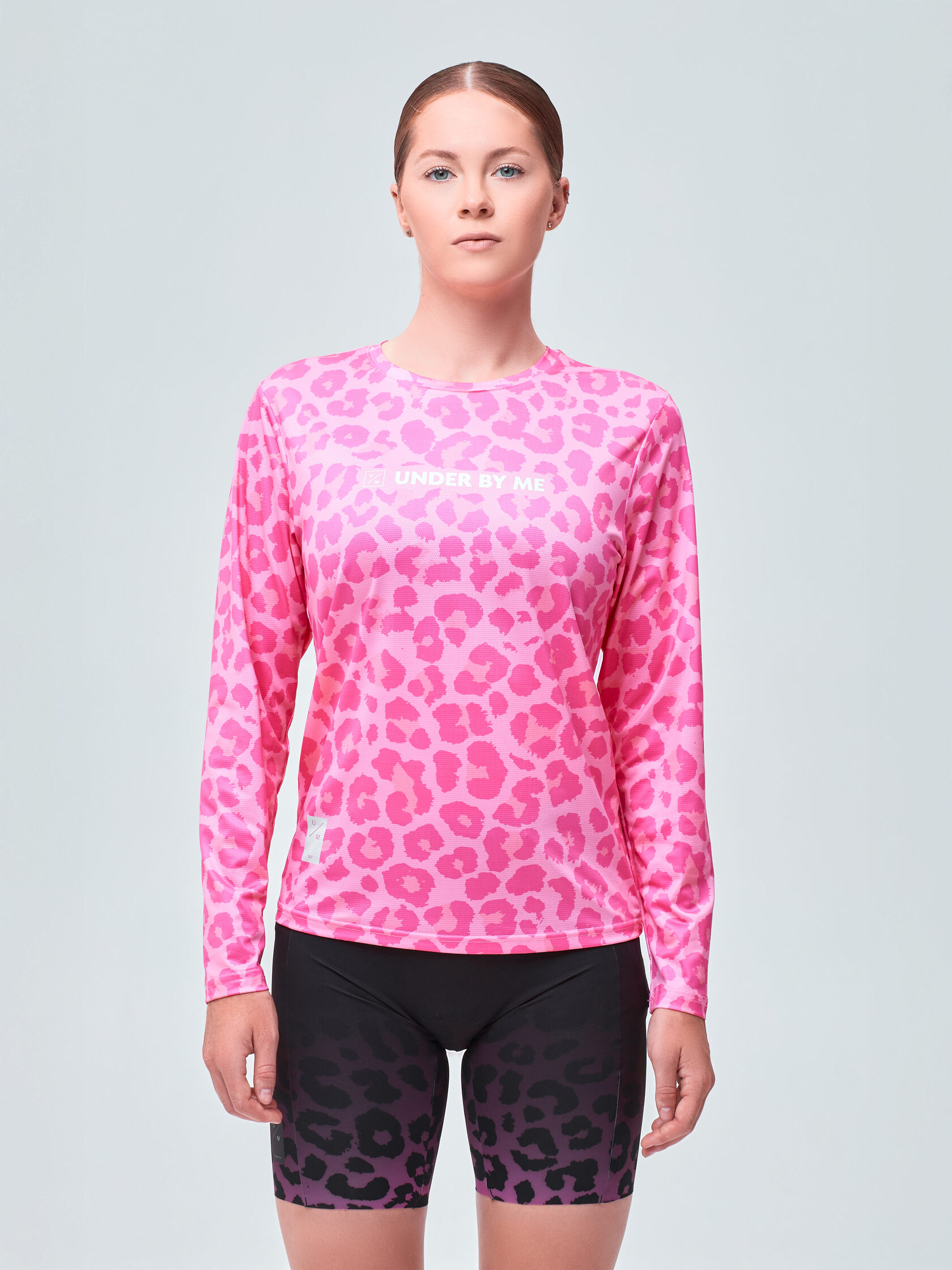 Лонгслив UNDER BY ME Pink Leo женский