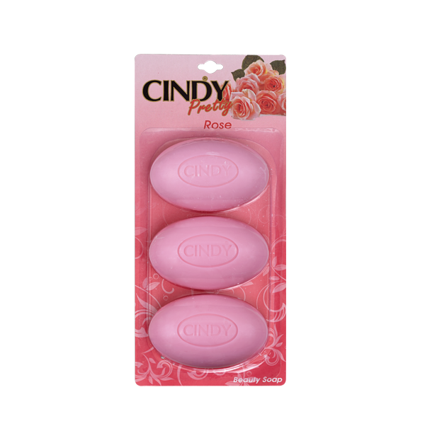 Мыло CINDY цветочное Роза 270гр (90гр*3шт) оптом Питательное цветочное ...