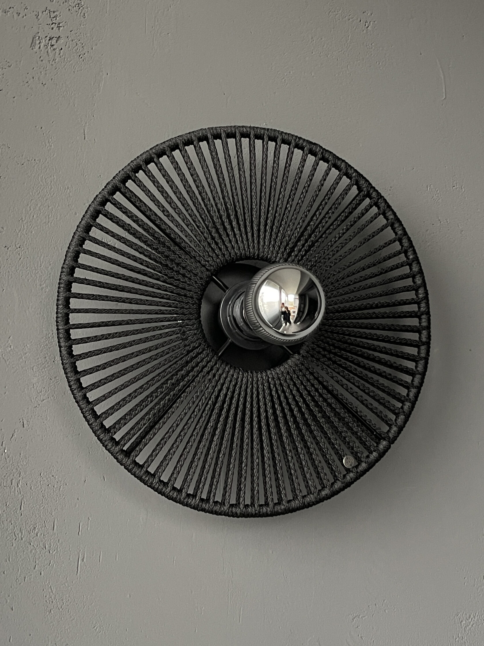 Плетенный подвесной светильник ручной работы edl-light