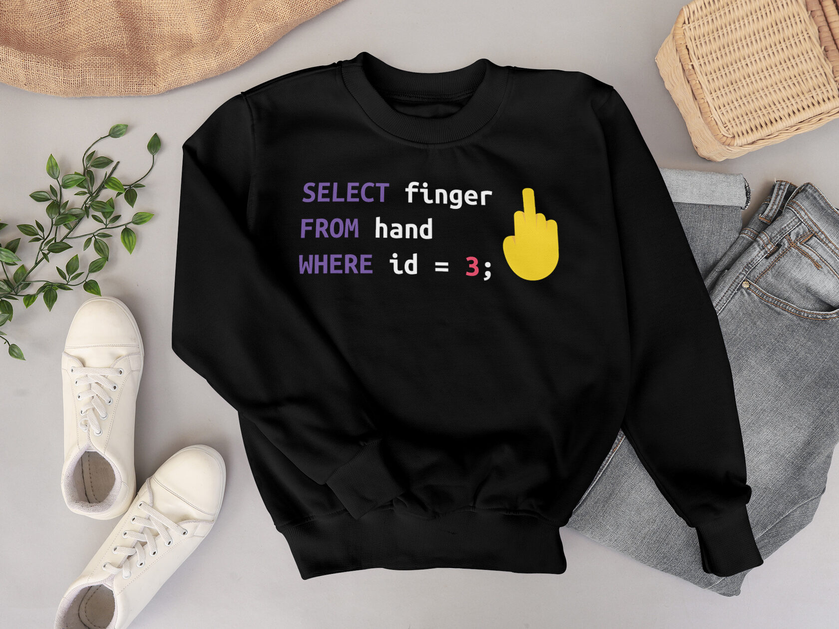 Свитшот "Select finger"