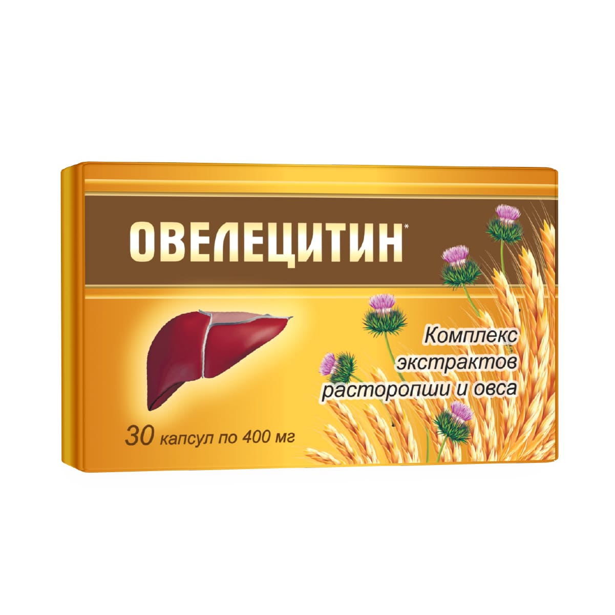 Овелецитин с расторопшей и овсом для очищения печени