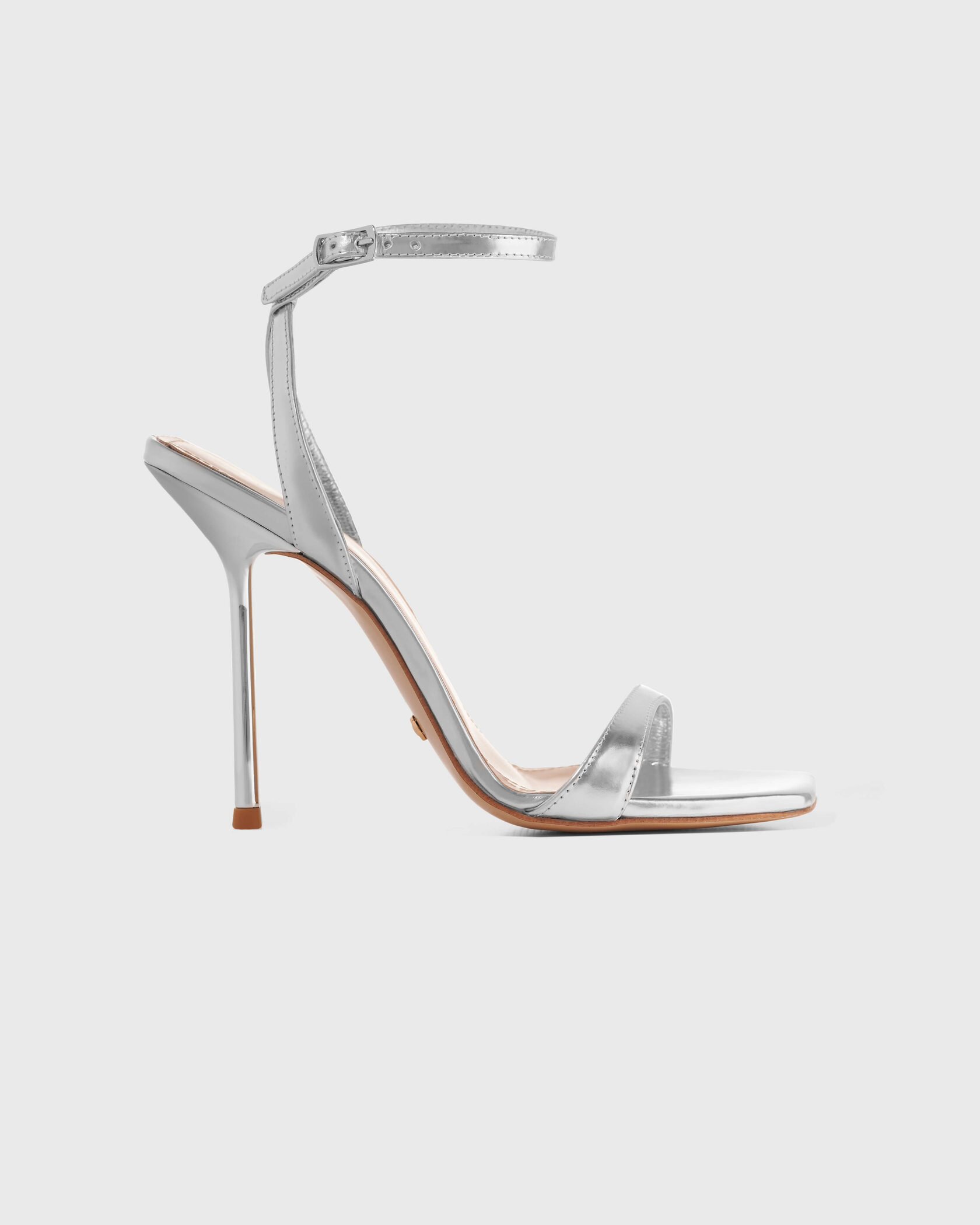 Босоножки женские BRIGITTE серебро купить в интернет-магазине LEFARO