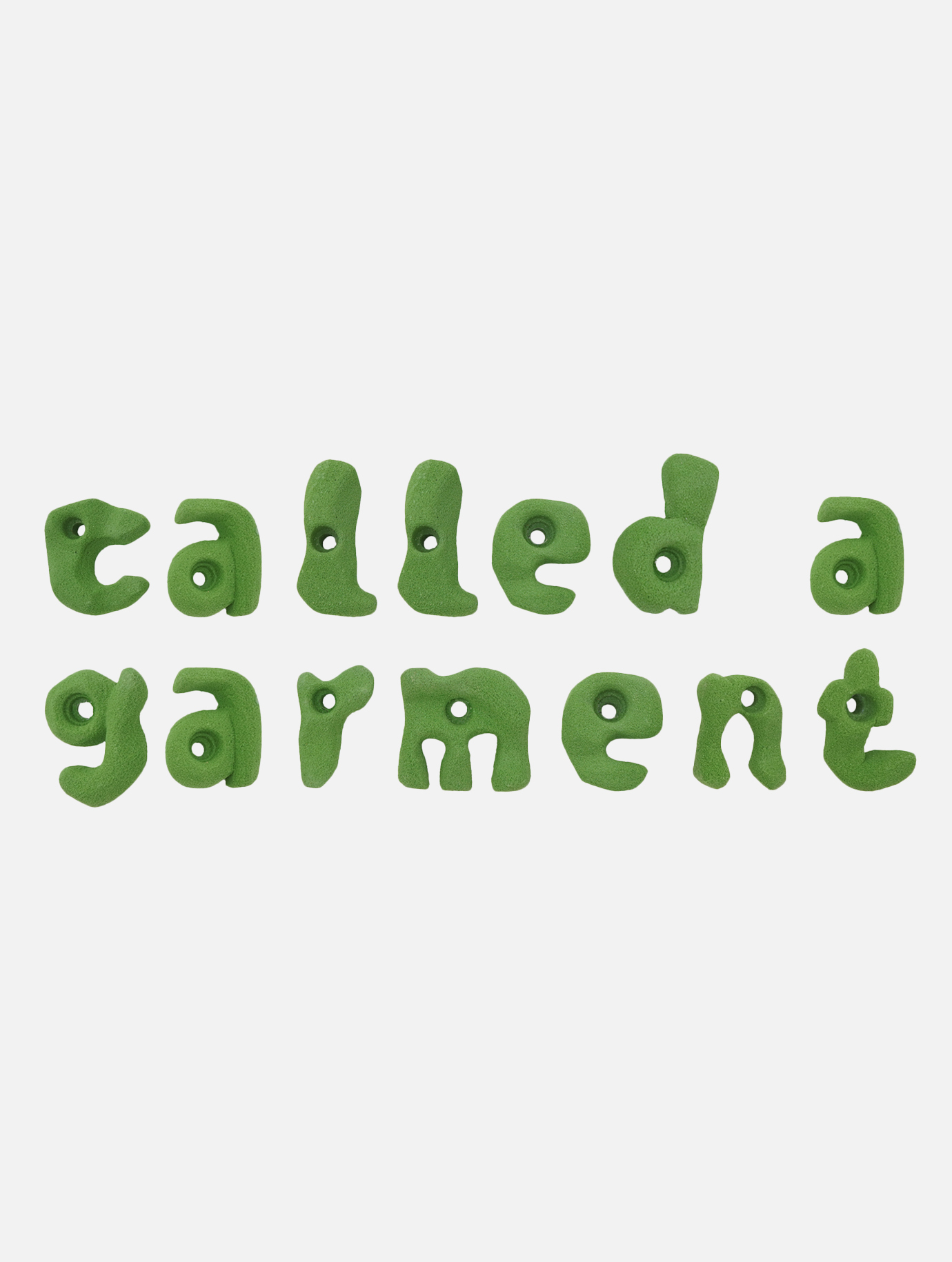 Called a Garment Зацепки Letters Climbing Holds Зелёные