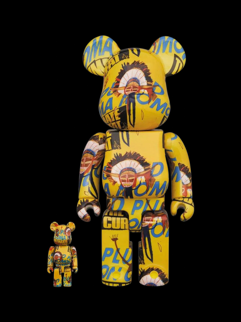 Фигура Bearbrick Andy Warhol x Jean-Michel Basquiat V3-Coma Mom 400% 100%