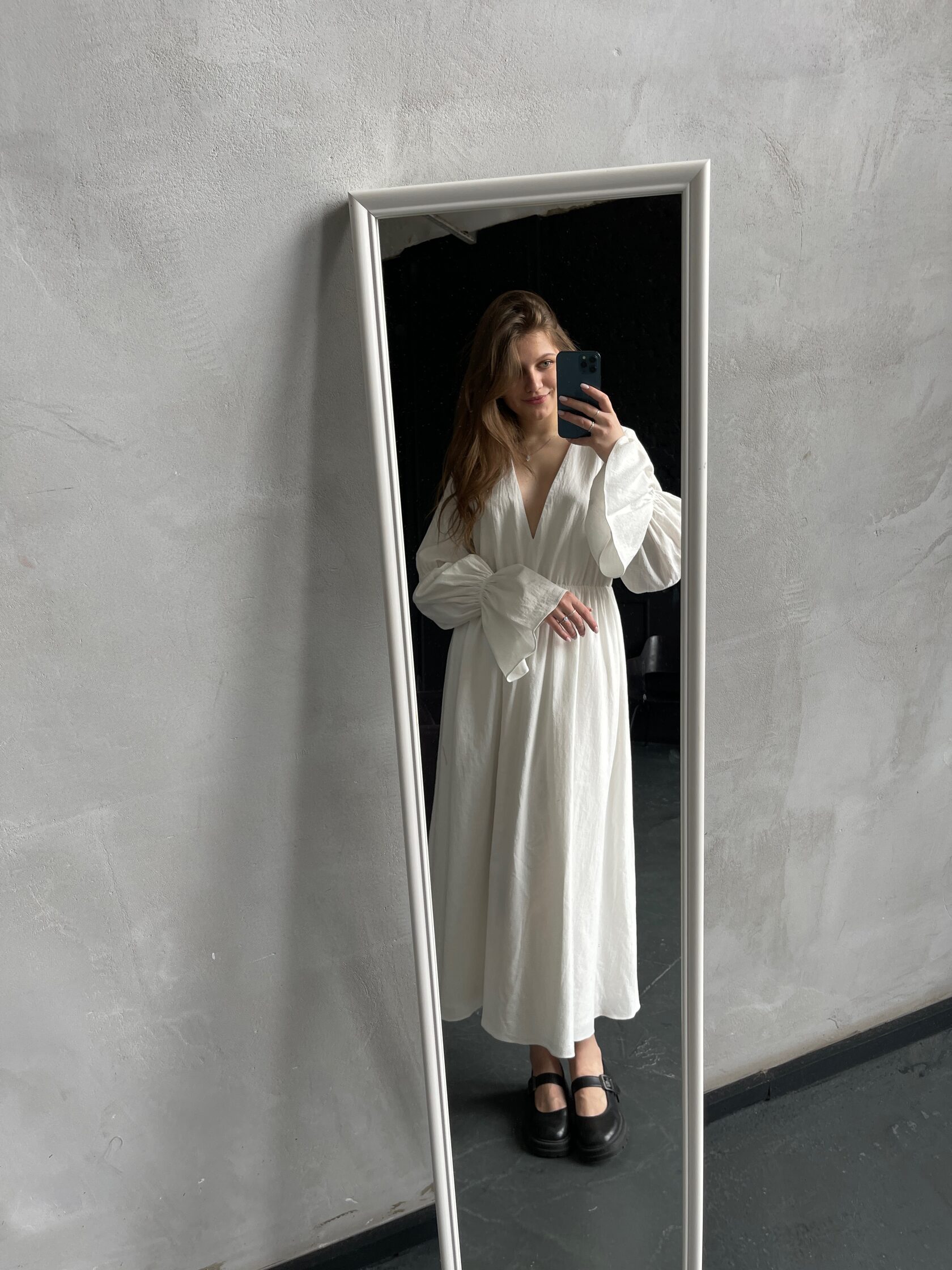 Платье AUGUST из жатого хлопка