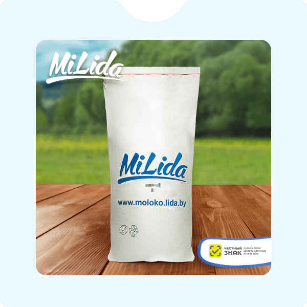 Молоко сухое цельное 26% "MiLida" - ОАО «Лидский молочно-консервный ...