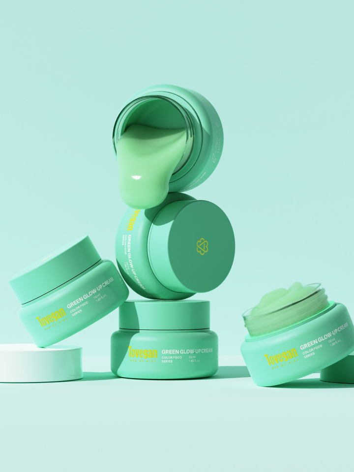 Увлажняющий крем для лица Tovegan Green Glow-up Cream