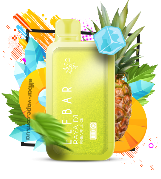 Одноразова POD-система ELF BAR RAYA D1 13000 5%