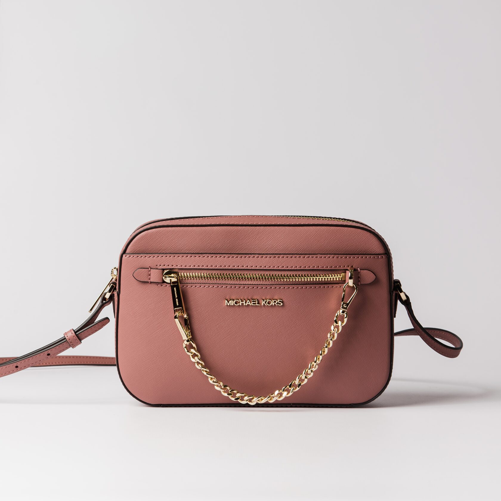 Сумка Michael Kors Jet Set кроссбоди с цепочкой, пыльная роза - Michael ...