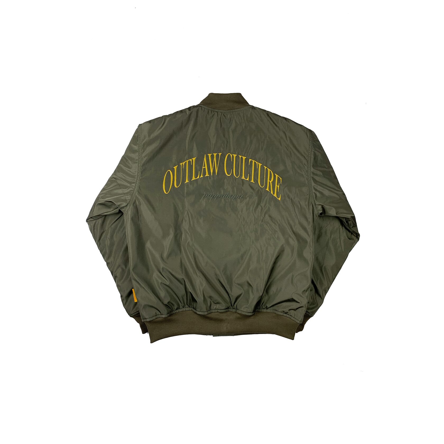 white ash jacket olive