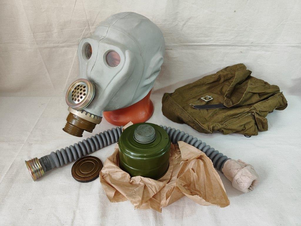 Original USSR SHMS gas mask RSH-4 PRV-U EO-62K Black gas mask. Gorilla ...