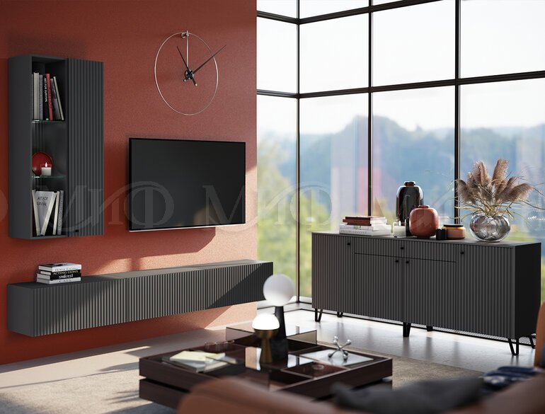 Гостиная Оливия (Графит софт) - Миф